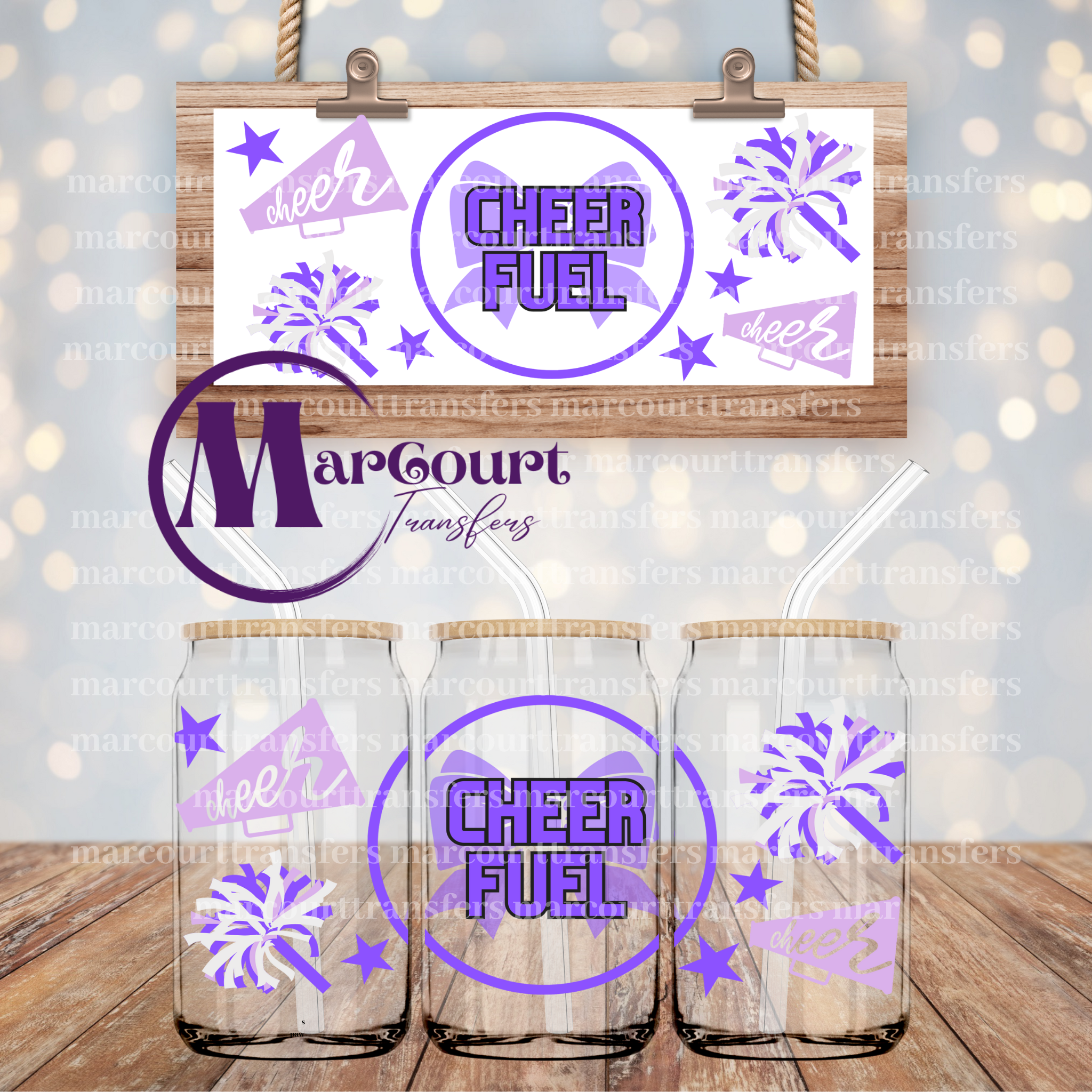 CHEER FUEL -16 0Z-UV DTF CUP WRAP – MarCourt Transfers