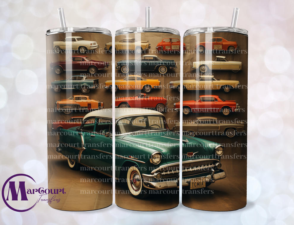 CLASSIC CARS 1-SKINNY TUMBLER TRANSFER (SUBLIMATION) – MarCourt Transfers