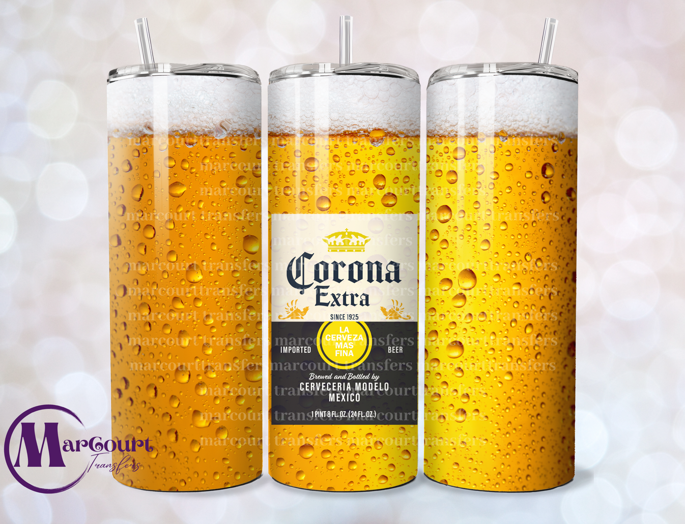 CORONA EXTRA-SKINNY TUMBLER TRANSFER – MarCourt Transfers