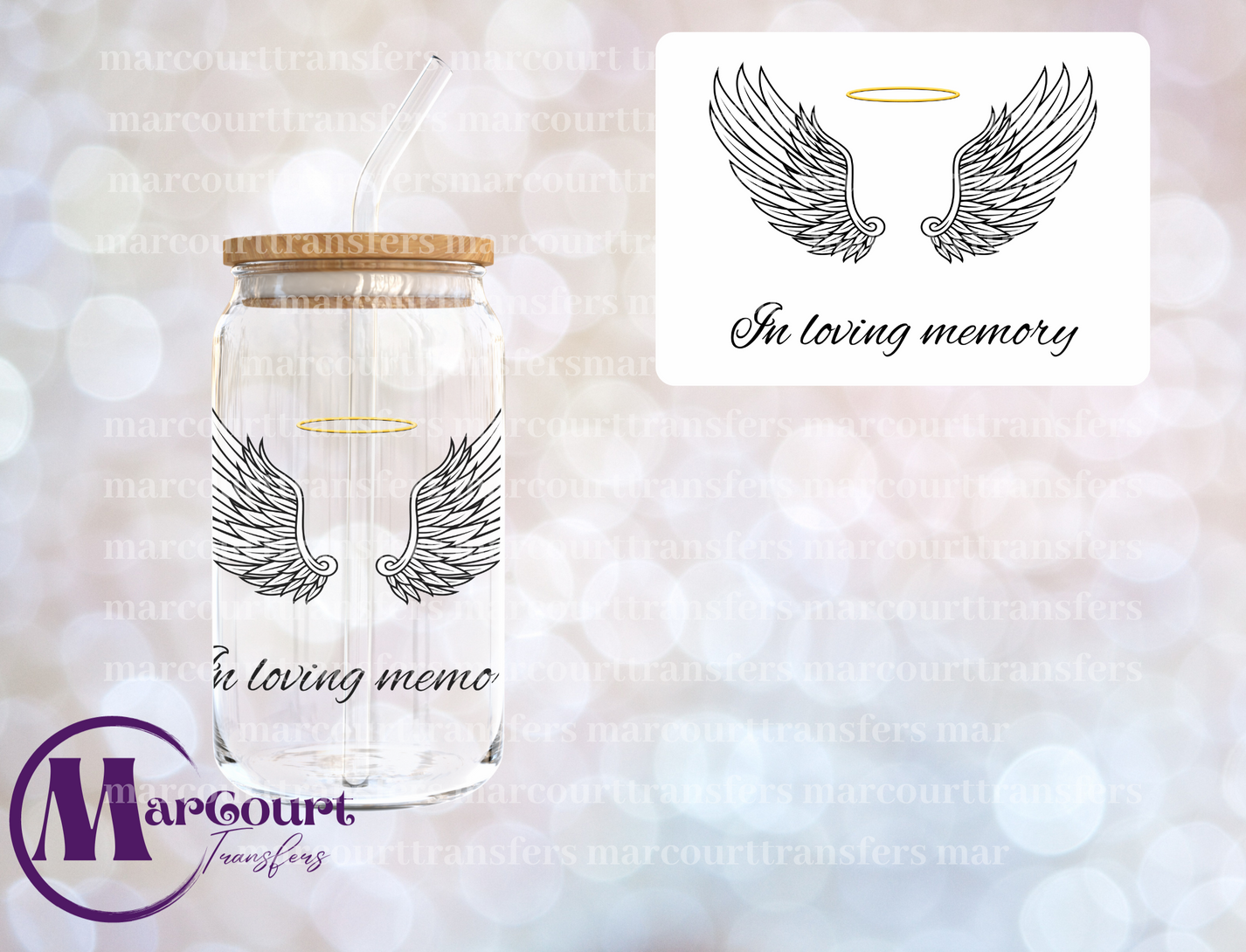 IN LOVING MEMORY-DECAL-UV DTF CUP WRAP – MarCourt Transfers
