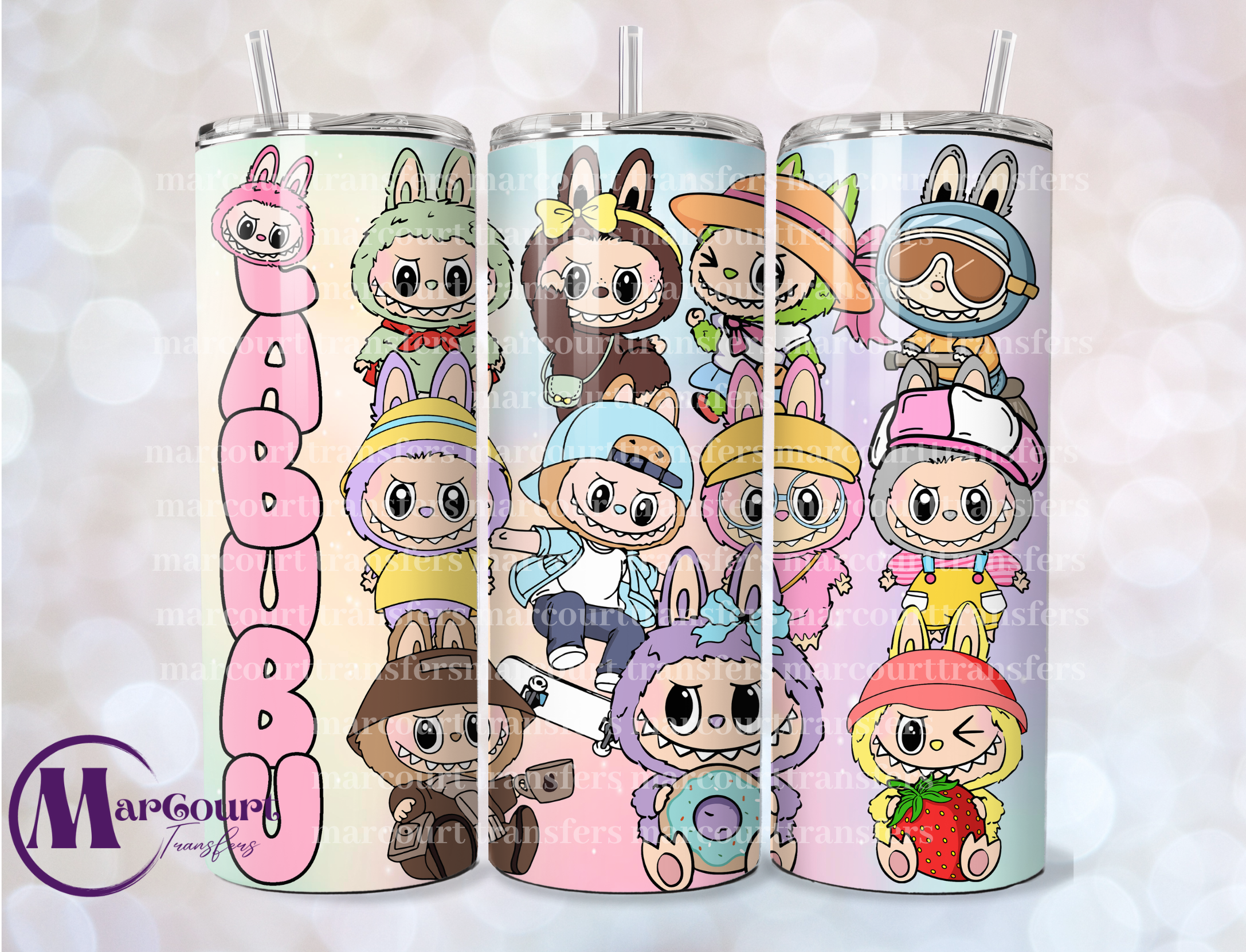 LABUBU #10-20 OZ-UV DTF CUP WRAP – MarCourt Transfers