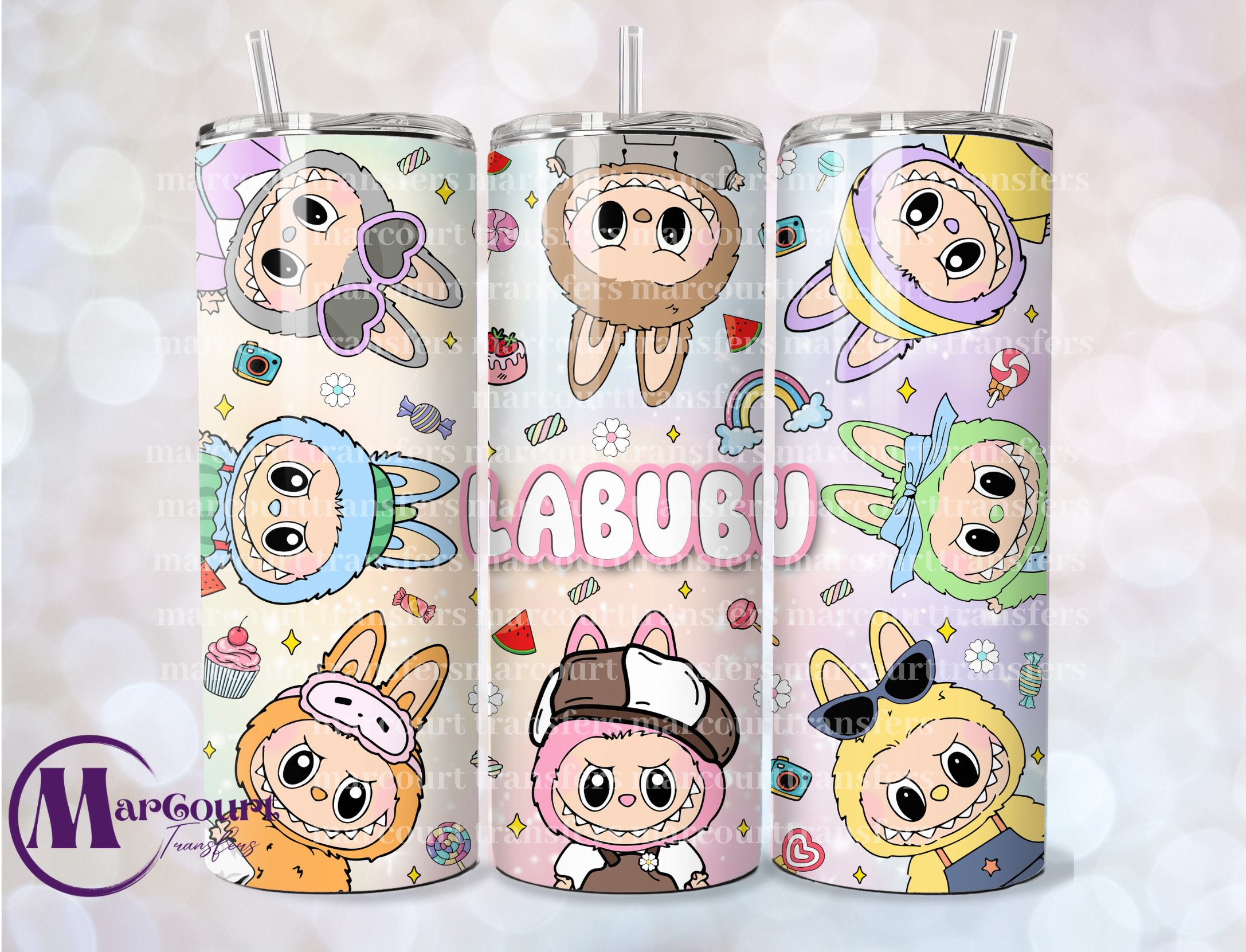 LABUBU #8-20 OZ-UV DTF CUP WRAP – MarCourt Transfers