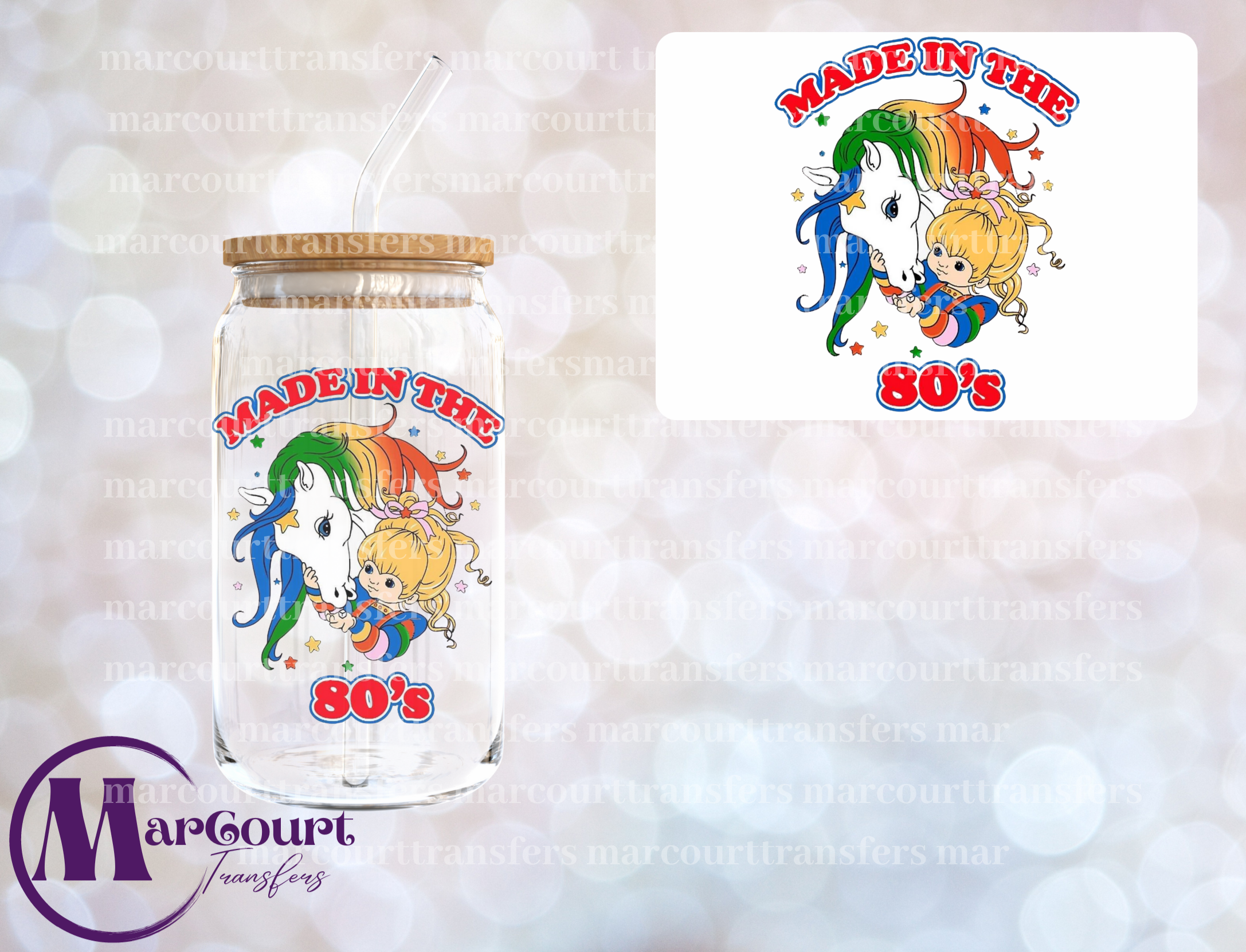 MADE IN THE 80S RAINBOW BRITE-DECAL-UV DTF CUP WRAP – MarCourt Transfers