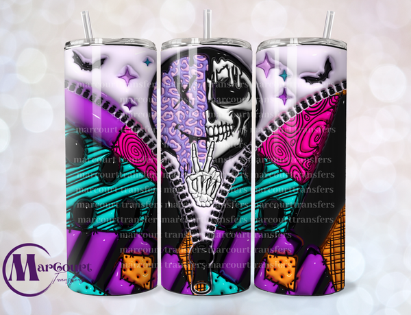 SKELLY SMILEY INFLATED-SKINNY TUMBLER TRANSFER – MarCourt Transfers