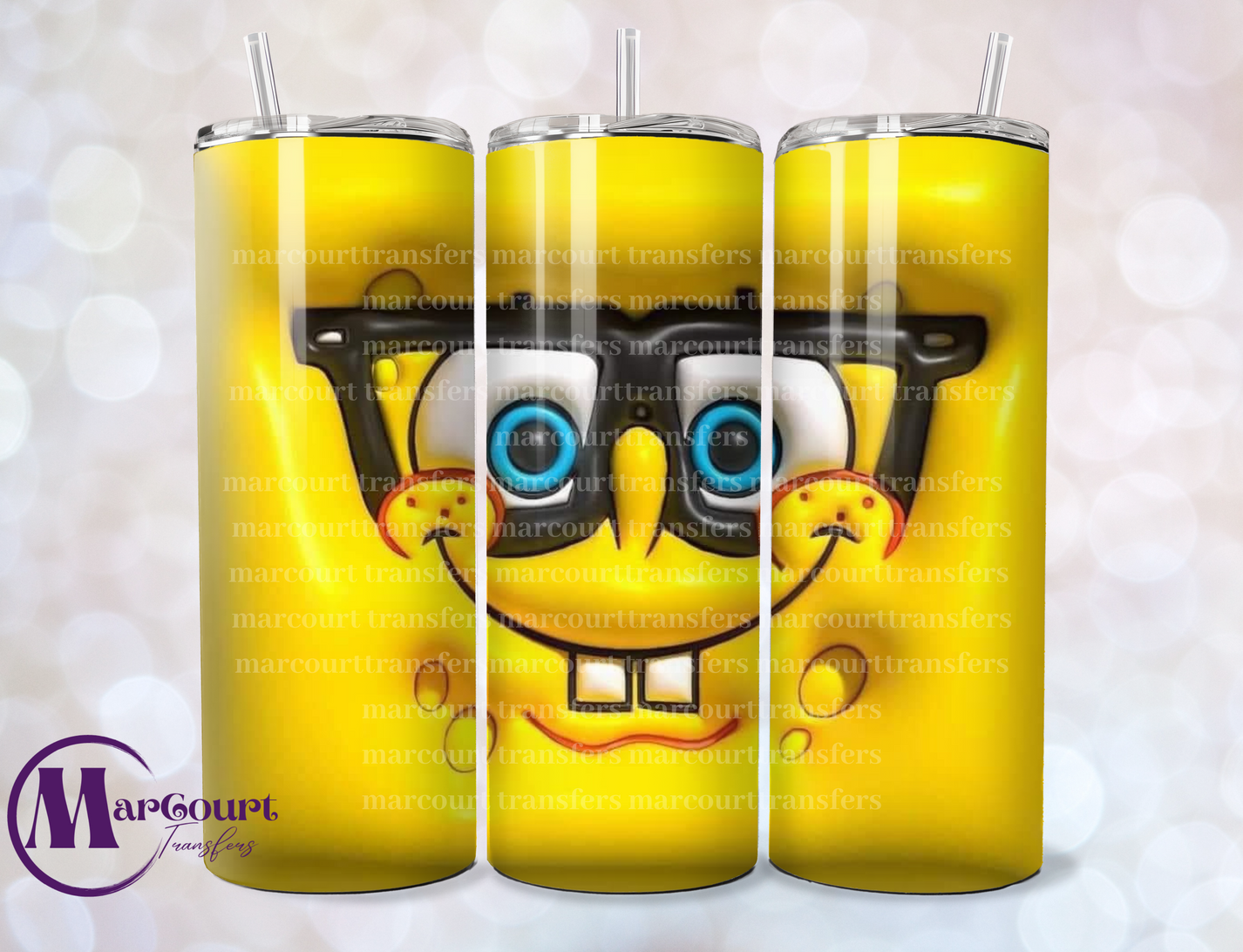 SPONGEBOB INFLATED-SKINNY TUMBLER TRANSFER – MarCourt Transfers