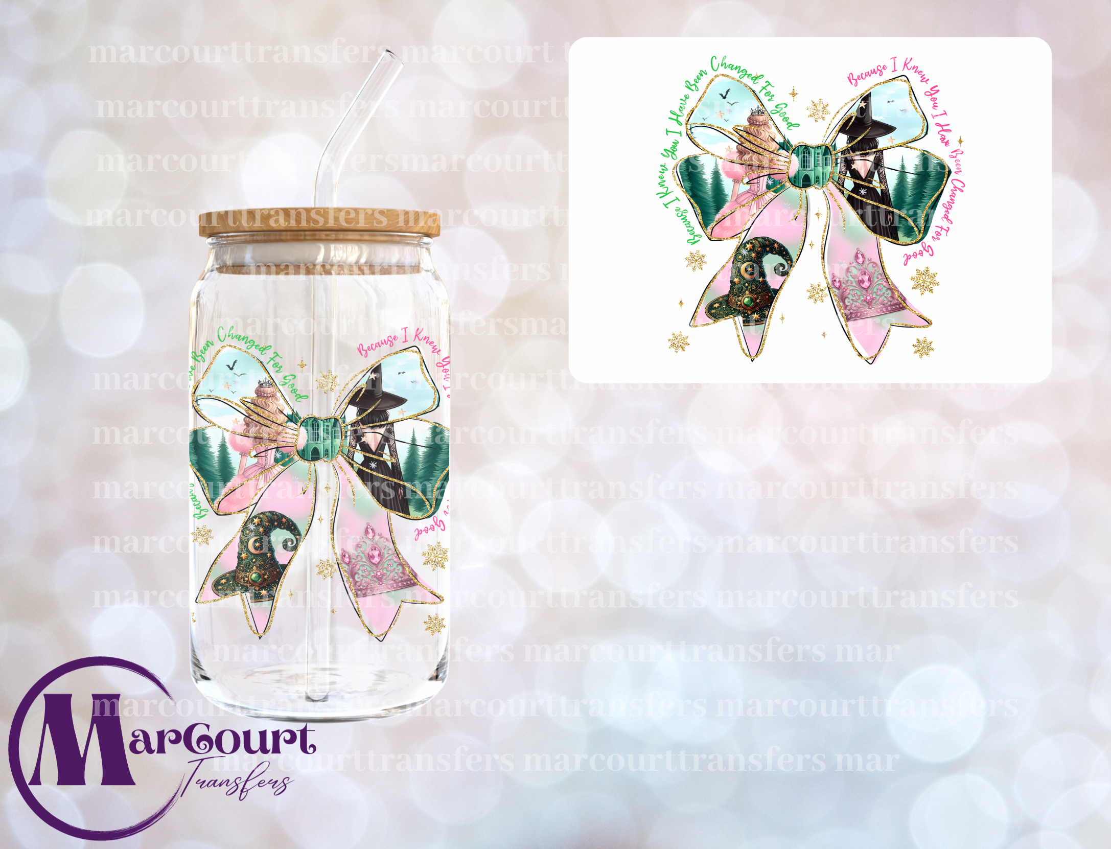 WICKED COQUETTE-DECAL-UV DTF CUP WRAP – MarCourt Transfers