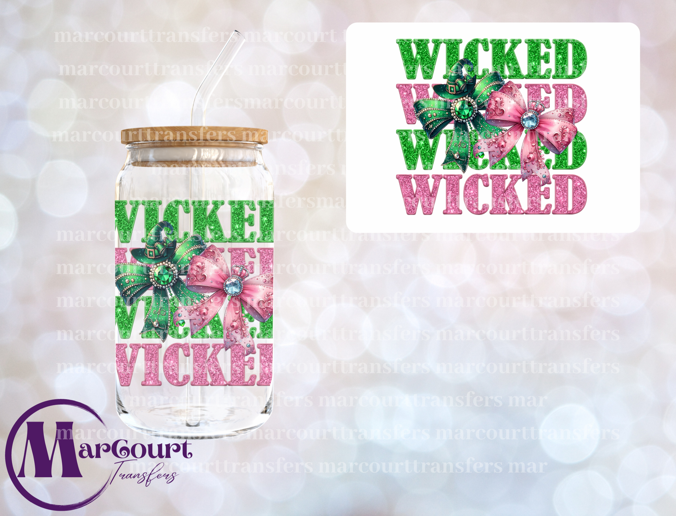 WICKED WICKED WICKED WICKED-DECAL-UV DTF CUP WRAP – MarCourt Transfers